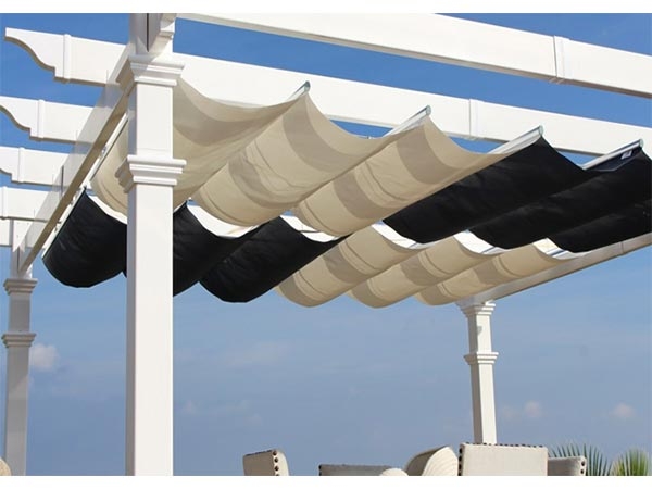 2018 fashion custom colored striped Wave shade sails-Shade Net Factory ...