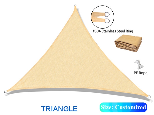 Fashion Design custom Triangle Shade Sail for backyard-Shade Net ...